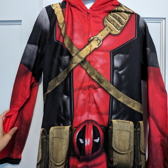 Marvel | Other | Mens Deadpool Fleece Onesie | Poshmark